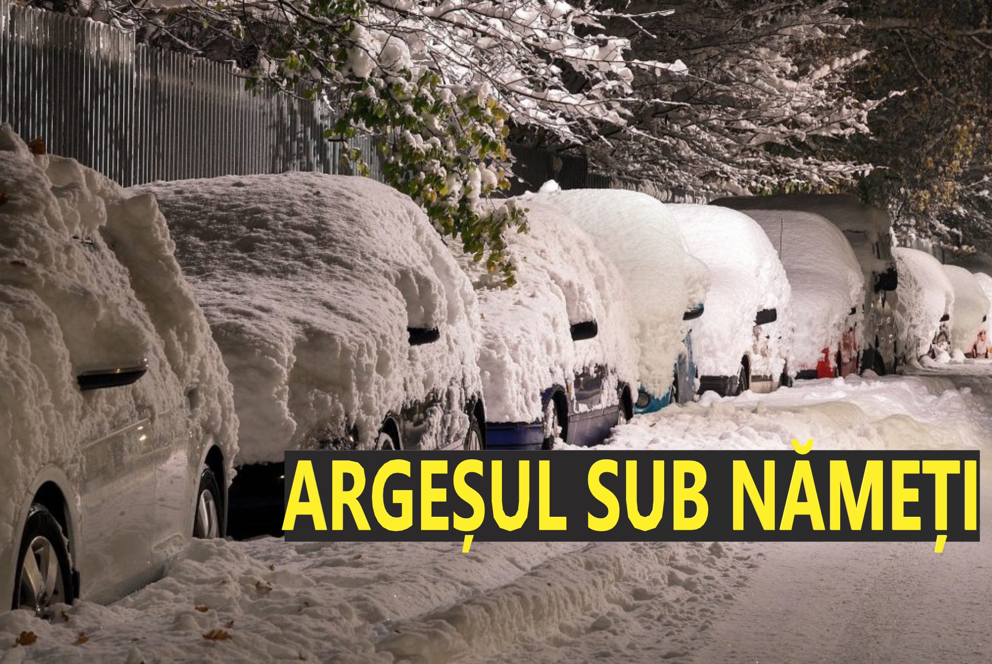 Alertă meteo. Argeșul sub nămeți. Până la câți centimetri va ajunge ...